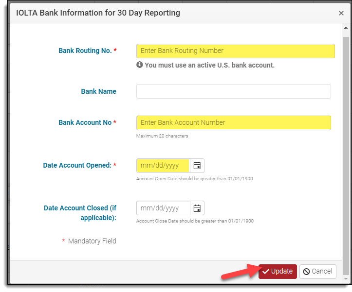 Report IOLTA and Non-IOLTA Updates