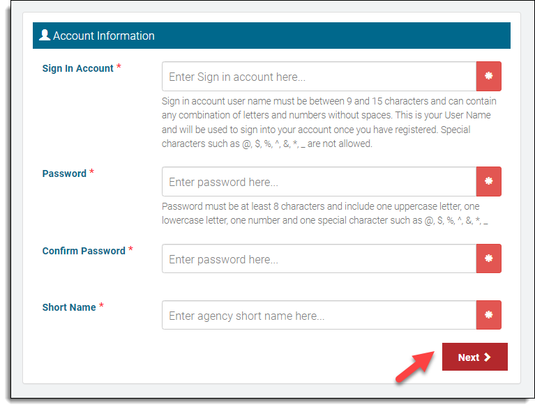 Registering as an additional user