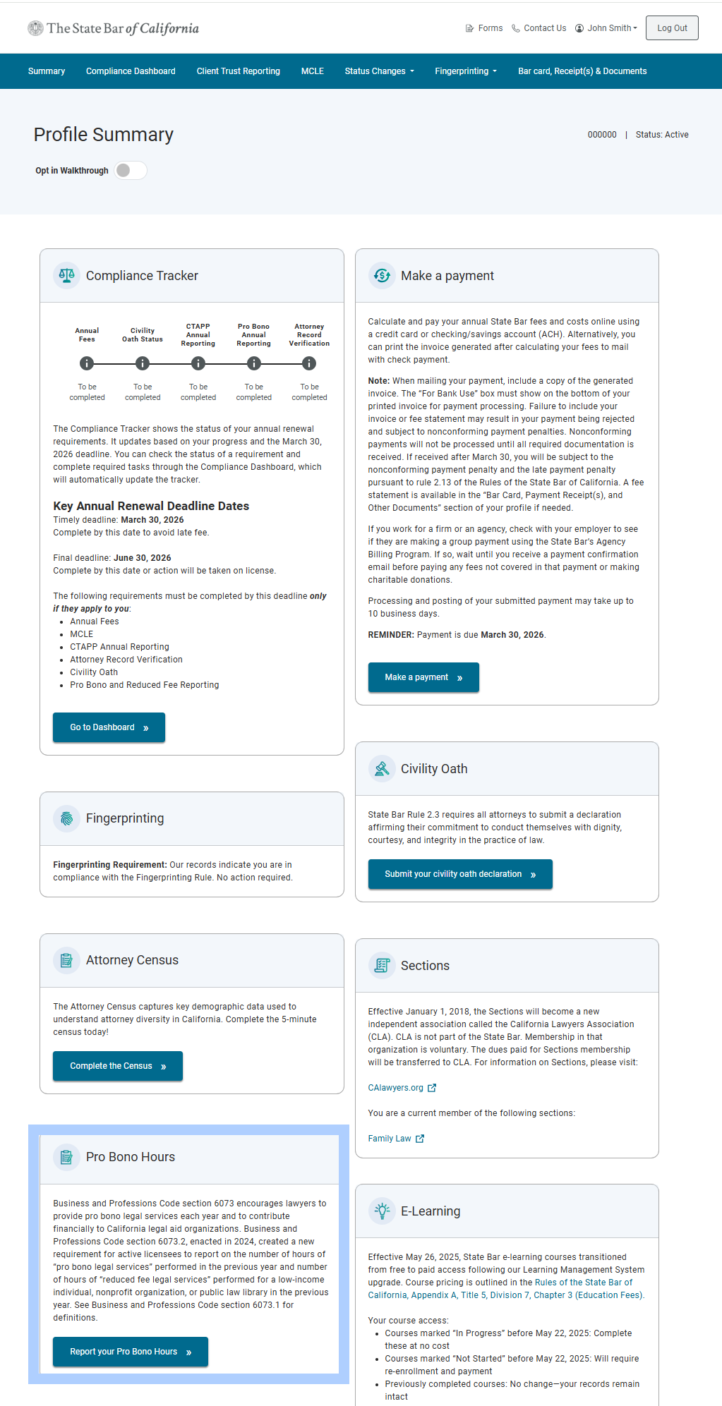 Report Pro Bono and Reduced Fee Legal Services Hours