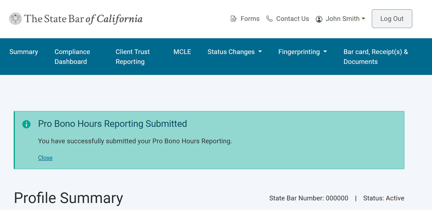 Report your pro bono and reduced fee legal services hours
