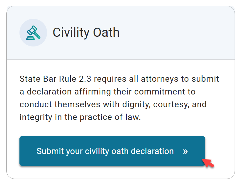 Submit your civility oath declaration