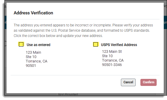 Confirm your attorney record information