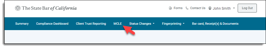 Report MCLE compliance