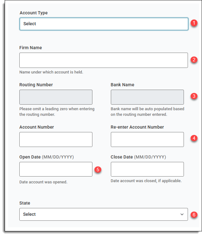 Report client trust account updates