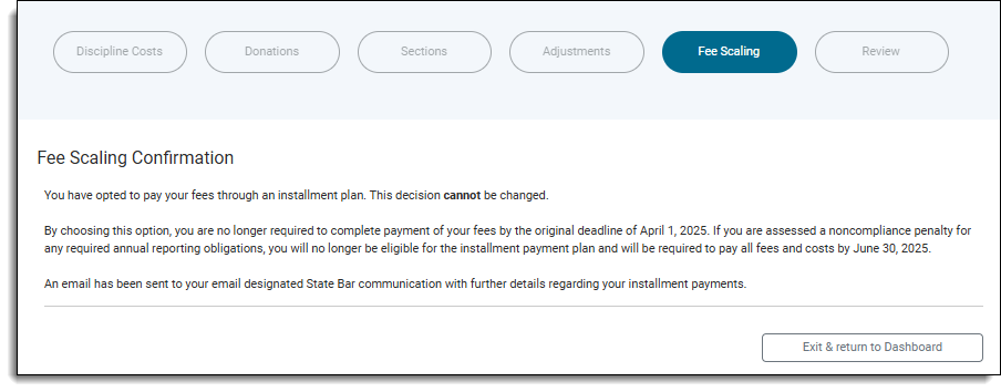 Pay your annual fees