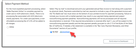 Pay your annual fees