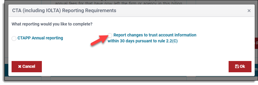Report IOLTA and Non-IOLTA Updates