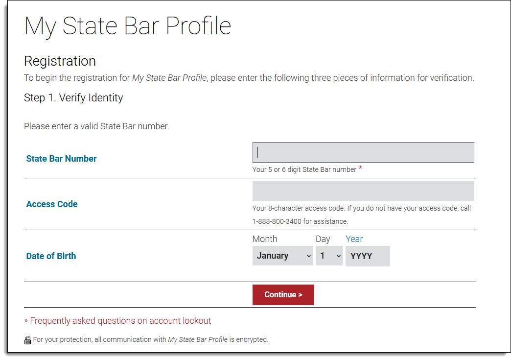 Log in as a new user