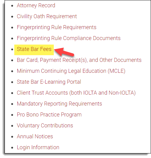 Pay your annual fees