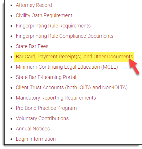Get your bar card