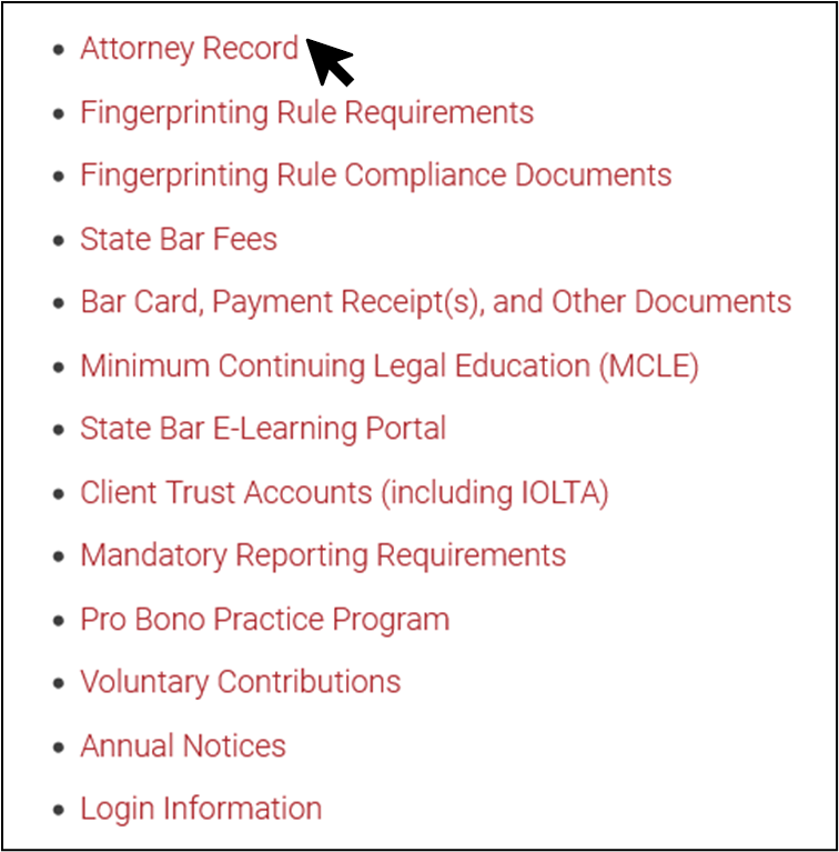 Update address or email on record