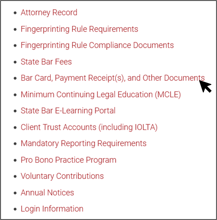 License status changes
