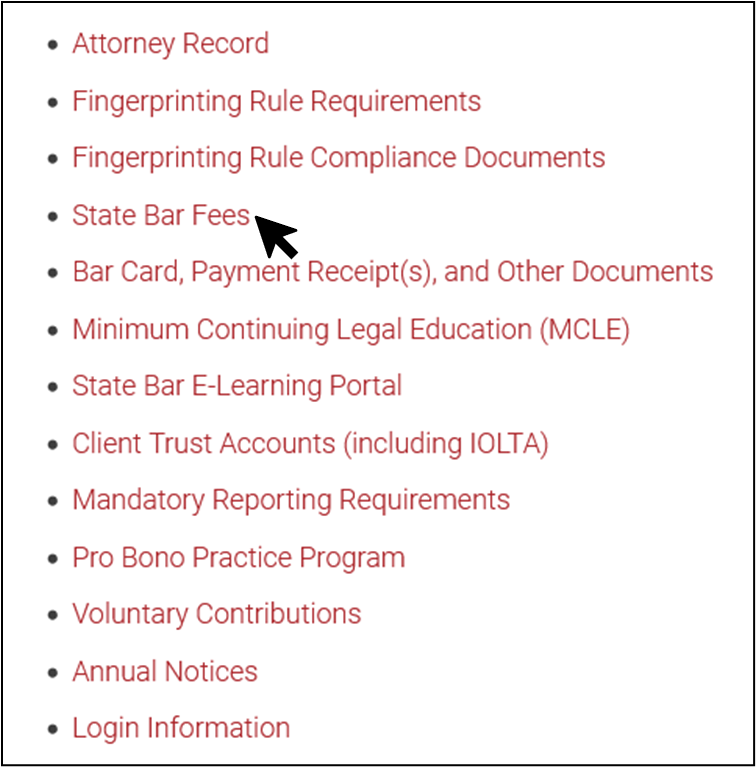 Pay your annual fees