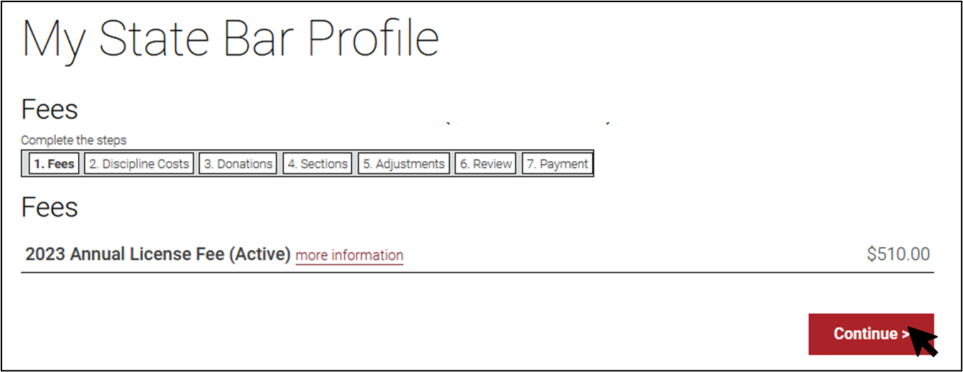 Pay your annual fees