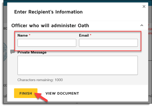 Step 5: Take the attorney's oath and execute required signatures